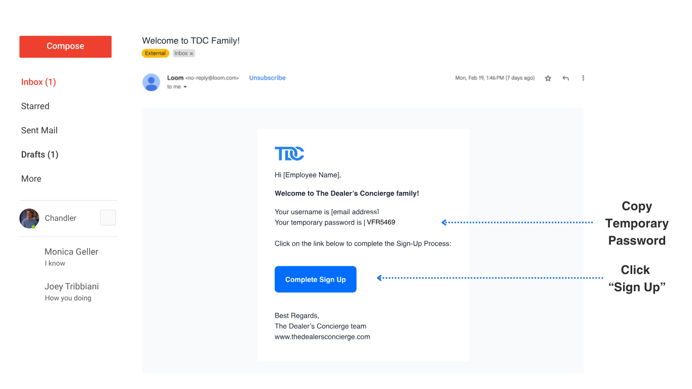 New User Set Up Instructions